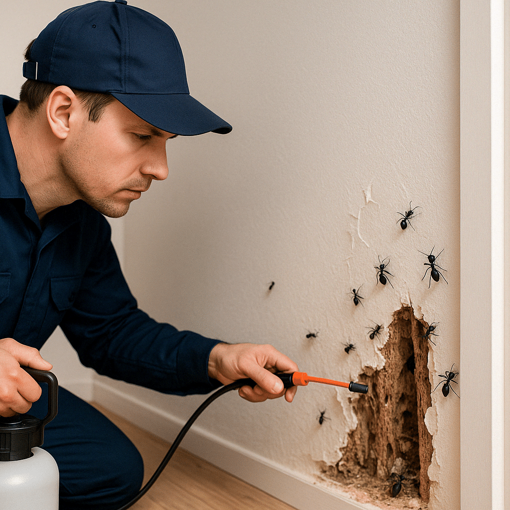 Exterminateur fourmis charpentières Montréal | Prix & traitements